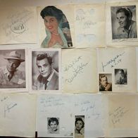 Hochwertige Autogrammsammlung - 115 x Film, Theater u.v.m. - viele ...