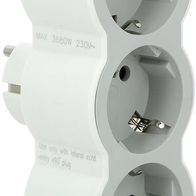 Mehrfachstecker Adapter Zertifiziert Legrand Weiss CE Multistecker Typ ...