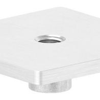 Platte für Rohr: 50x50 mm flach zum Aufschweißen mit Innengewinde M8 V2A kaufen bei Hood.de