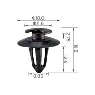 10 x Befestigung Clip Verkleidung Tür für Mercedes G-Klasse W463 ...