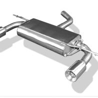 Fox Duplex Auspuff Sportauspuff Sportendschalldämpfer für VW Golf V 2 ...