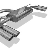 Fox Auspuff Duplex Sportauspuff Sportendschalldämpfer für Audi A3 8V ...