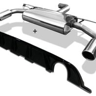 Fox Duplex Auspuff Sportauspuff Komplettanlage für VW Golf 7 Facelift 1 ...