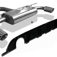 Fox Duplex Auspuff Sportauspuff Komplettanlage für VW Golf 7 Facelift 1 ...