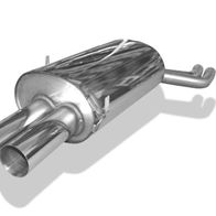 Fox Auspuff Sportauspuff Komplettanlage für BMW E46 320/323/325/328/330 ...