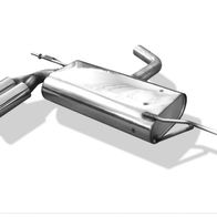 Fox Auspuff Sportauspuff Komplettanlage für VW Golf V Plus Cross - 5M ...