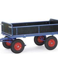 Handwagen 2000x1000 mm mit Bordwänden und Vollgummi-Bereifung kaufen ...