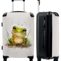 Großer Koffer - 90 Liter - Frosch - Grün - Aquarell - Tiere - Trolley ...