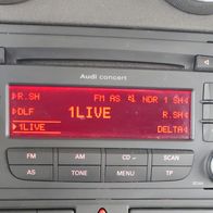 Audi A3 8P Radio CD Player Original concert 8P0035186G mit Code gebraucht kaufen bei Hood.de