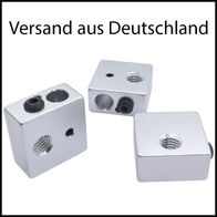 MK7 Mk8 Heizblock Heating Block Makerbot RepRap 3D-Drucker M6 Aluminium ...