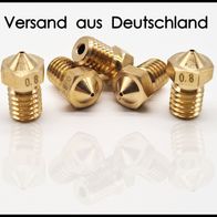 DE-Versand !! 5 Stk 0.8mm Düse Nozzle 3D-Drucker für E3D Hot Ends V5 ...