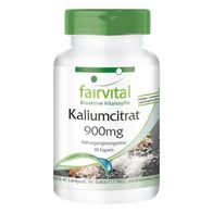 Kaliumcitrat - 90 Kapseln 300mg Kalium pro Kapsel - fairvital kaufen ...