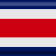 Blechschild Flagge Costa Rica 40x30 cm Flag of Costa Rica Deko Schild ...
