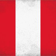 Blechschild Flagge Peru 40x30cm Flag of Peru Vintage Metall Deko Schild ...