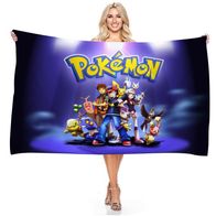 Anime Pokemon Strandtuch Pikachu Eevee Squirtle Bulbasaur Badetücher ...