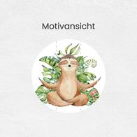 Fototapete Faultier Meditation rund Wanddeko Bildtapete Tapete kaufen ...