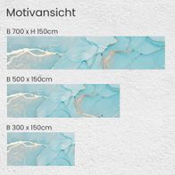 Balkonbanner Marmor Hellblau Balkon Sichtschutz Garten kaufen bei Hood.de