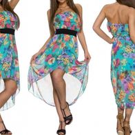 Schoene Vokuhila Kleid Tuerkis Fotosnie10258
