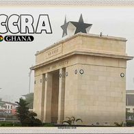Blechschild Reise 30x20cm Accra Ghana Independence-Arch Deko Schild tin ...