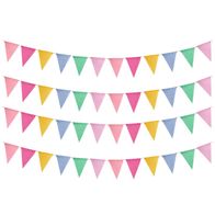 Wimpelkette, Wimpelkette, 4er-Set, mehrfarbig, Wimpelkette, Wimpelkette ...