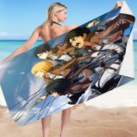 Attack on Titan Eren Pool Handtuch Mikasa Armin Levi Strandtuch ...