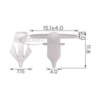 20 x Befestigungs Clip Türgummi für VW Transporter T5 T6 7H0837485 ...