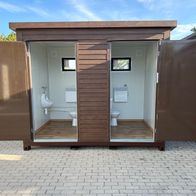 Premium Sanitärcontainer WC Container Toilettenbox Campingplatz ...