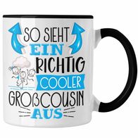 Großcousin Tasse Geschenk So Sieht Ein RIchtig Cooler Großcousin Aus ...
