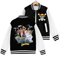One Piece Luffy Zoro Baseballjacke Kinder Preppy Jacke Nami Chopper ...