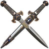 Haller Wikinger Dolch mit Metallscheide Länge 35 cm Deko Historie (18 ...