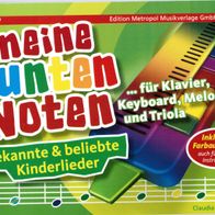 Melodica / Keyboard Noten : Meine bunten Noten FARBEN Kinderlieder ...