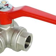 Dreiwege-Kugelhahn R 1" L-Bohrung kaufen bei Hood.de