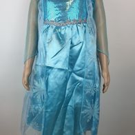 NEU Kinder Prinzessinnen Kleid Eiskönigin Elsa Karneval Kostüm Gr. 100 ...