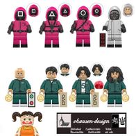 Squid Game Seong Gi-hun Cho Sang-woo 456 218 Klemmbausteine 100% Cobi ...