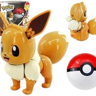 Evoli (Eevee) Pokemon Spielzeug Figur mit Pokeball Action-Figuren mit ...