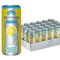 Gasteiner Mineralwasser LEMON 24 x 330ml Dose - 1 Tray/24 Dosen 3 ...