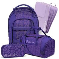 satch pack Schulrucksack Set 4tlg, Bright Faces + Light Rose, Mädchen ...