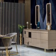 Hochglanz Kommode xxl Sideboard mit Spiegel Sideboards Holz Kommoden Möbel 2tlg kaufen bei Hood.de