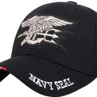 Navy Seal Schwarze Elite US Army Kappe mit Klettverschluss und US Navy Seals Logo kaufen bei Hood.de