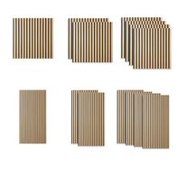 Akustikpaneele Holz 60 x 60 bzw.120 cm 1, 2 oder 4 Paneele Wandpaneele ...