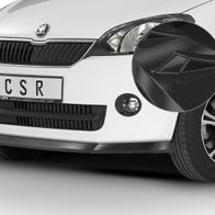 CSR Cup-Spoilerlippe mit ABE für Skoda Citigo CSL350-C Carbon Look ...