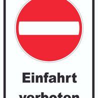 Einfahrt verboten Schild Einbahnstrasse kaufen bei Hood.de