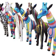 Skulptur Abstrakte Design Statue Bunte Figuren Handbemalt Dekoration ...