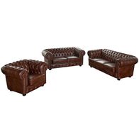 Sofa 3-Sitzer / Sofa 2-Sitzer / Sessel Kath Bezug Wischleder Buche ...
