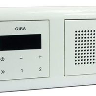 Gira System 55 UP Radio RDS set mit Lautsprecher reinweiss glaenzend ...