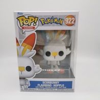 Funko Pop Scorbunny Pokemon 922 Flambino Hopplo EU Version Pokémon ...