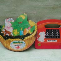 Dinolino im Nest Schaukelbuch & mein Telefon Griffbuch Pappbilderbuch ...