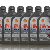 Shell Helix Ultra Professional AV-L 5W-30 6x1 Liter VW 50400 50700 ...