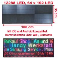 LED Werbeschild WIFI 100x35cm Laufschrift Reklame Lauftext Werbetafel ...