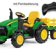 12V PEG PEREGO John Deere Ground Force Elektro Traktor mit ...